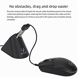 Sisyphy Gaming Mouse Bungee, Mouse Cord Holder and Cable Management Device (Primium Version 360g, Black)