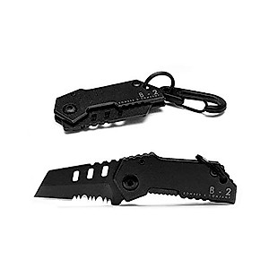 Bomber & Company B-2 Nano Blade | World's Smallest Tactical Pocket Knife EDC Multitool