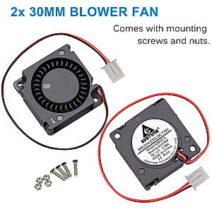 Gdstime 30mm x 30mm x 10mm 12V Mini Brushless Cooling Blower Fan Dual Ball Bearing