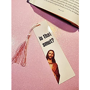 Multi Color Bookmarks, Peeking Jesus, is That Smut?, Bookmark Gift (No Tassel)