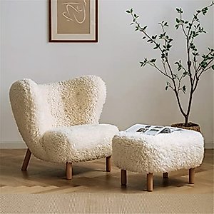SLNFXC Sofa Chair with Pedal Recliner Simple Family Living Room Balcony Designer Leisure Chair