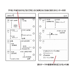 Knox 52400124 Personal Organizer Refill, 2024 Mini Weekly, 1 Week Spread (Starts January 2024)