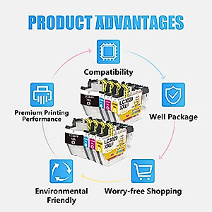 Miss Deer LC3029 XXL Compatible Ink Cartridge Replacement for Brother LC3029 XXL LC 3029 for MFC-J6535DW MFC-J6935DW MFC-J5830DW MFC-J5930DW J6535DWXL J5830DWXL,2 Sets