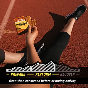 Honey Stinger Organic Gluten Free Salted Caramel Waffle | Energy Stroopwafel for Exercise, Endurance and Performance | Sports Nutrition for Home & Gym, Pre & During Workout | 16 Count