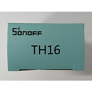 Sonoff TH16 Temperature and Humidity Monitoring WiFi Smart Switch for DIY Smart Home,Compatible with Alexa(16A)