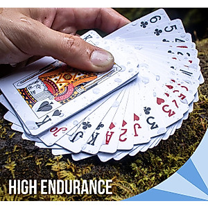 Regal Games Monaco Elite 100% Plastic Premium Waterproof Poker Size Playing Cards (2 Pack)