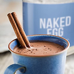 NAKED nutrition 3LB Non-GMO Egg White Protein Supplement Powder, Unflavored, No Additives, Paleo, Dairy Free, Gluten Free, Soy Free – 25g Protein, 44 Servings, 3 pounds