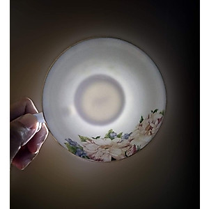 JinGlory Pink Tea Cup,Floral Tea Cup and Saucer Set,Bone China Tea Set,Coffee Cup,Tea Set for Adults/Friends/Women/Men,7OZ