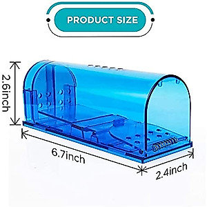 Mouse Traps, Humane Mouse Trap, Easy to Set, Mouse Catcher Quick Effective Reusable and Safe for Families (2)