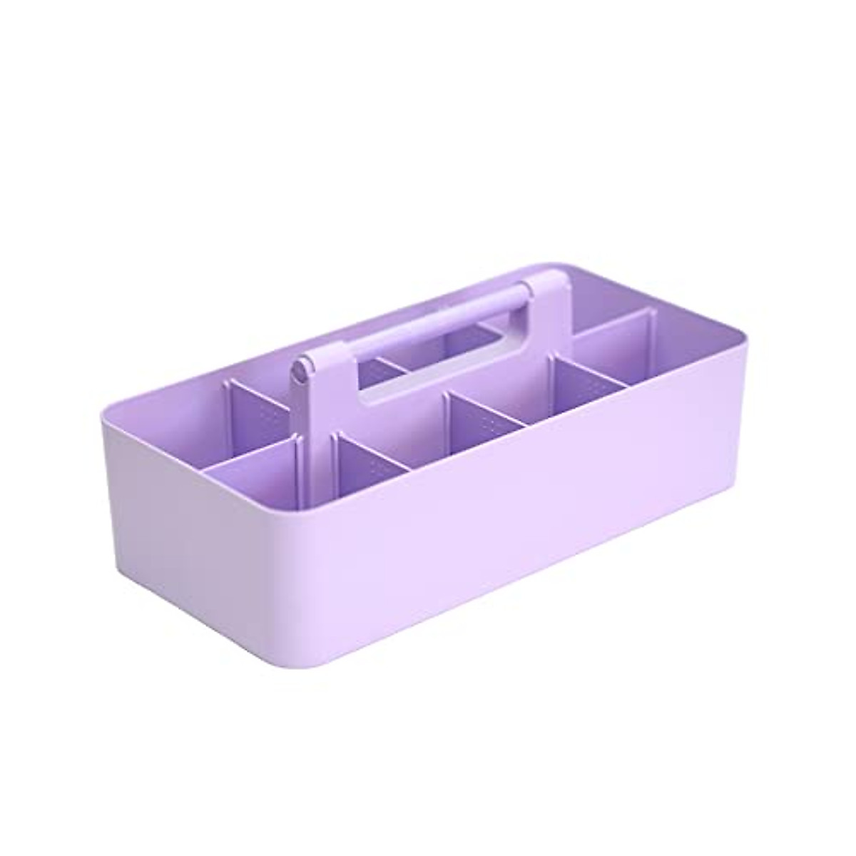 Enjoy Organizer -Large Portable Caddy, DIY Dividers, 8 Compartments, School Office Supplies Home Business Basket with Handle Storage Modern Made in USA (3 PACK, Lavender)