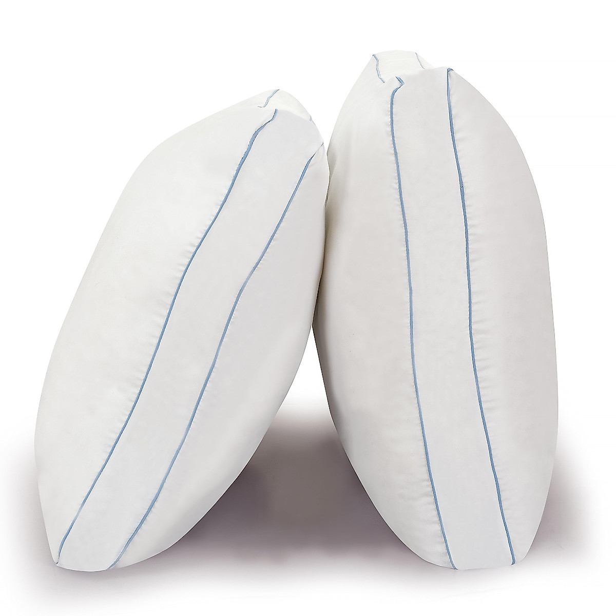 Royale Linen Pillows Queen Size Set Of 2 - Bed Pillows for Sleeping - Gusseted Pillow for Back, Stomach or Side Sleepers - Down Alternative Queen Pillows - Soft Hotel Quality (20x30 Inches, Pack Of 2)