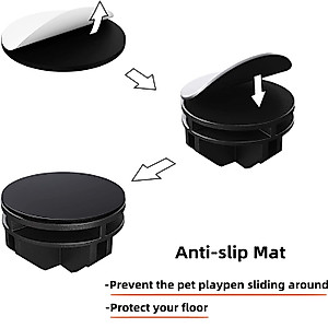 Pet Playpen,24 Inch Tall Puppy Playpen Portable Small Animals Playpen, Pet Fence Yard Fence for Puppy,Bunny,Guinea Pigs,Ferrets,Mice,Hamsters,Hedgehogs,Turtles