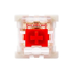 Outemu Red Switches 65-Pack, 3 Pin Key Switches - Cherry MX Equivalent DIY Replaceable Switches for Mechanical Keyboard 45gf Linear/RGB/Dustproof