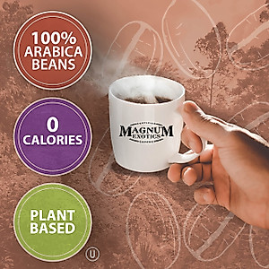 Magnum Exotics Coffee, Blue Mountain Coffee Blend - Light-Medium Roast, Ground Coffee Pods, Single Serve, Made With 100% Arabica Coffee Beans, Freshly Roasted Beans, Mild Acidity - Blue Mountain Blend, 42 Count