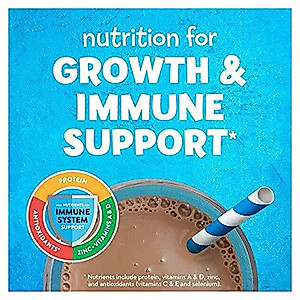 PediaSure Grow & Gain with Immune Support, Kids Protein Shake, 27 Vitamins and Minerals, 7g Protein, Helps Kids Catch Up On Growth, Non-GMO, Gluten-Free, Chocolate 8 Fl Oz (Pack of 6)