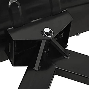 vidaXL Snow Plough for Forklift 59.1"x15" Black