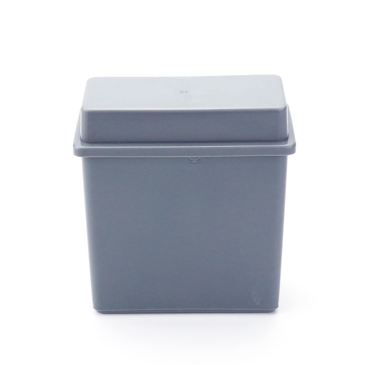 QWORK Microscope Slides Staining Jar and Rack, 2 Pcs 24-Slots, Grey