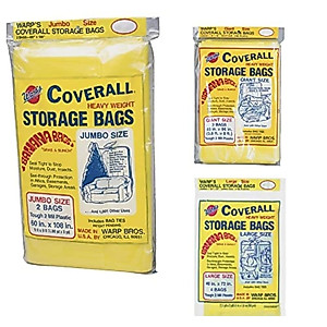 Banana Storage Bags, Heavy Weight, 9 Oversized Bags for Moving, Storing, Protection, (2) Jumbo 60” x 108”, (3) Giant 45" x 96, (4) Large 40” x 73”, Ties Included