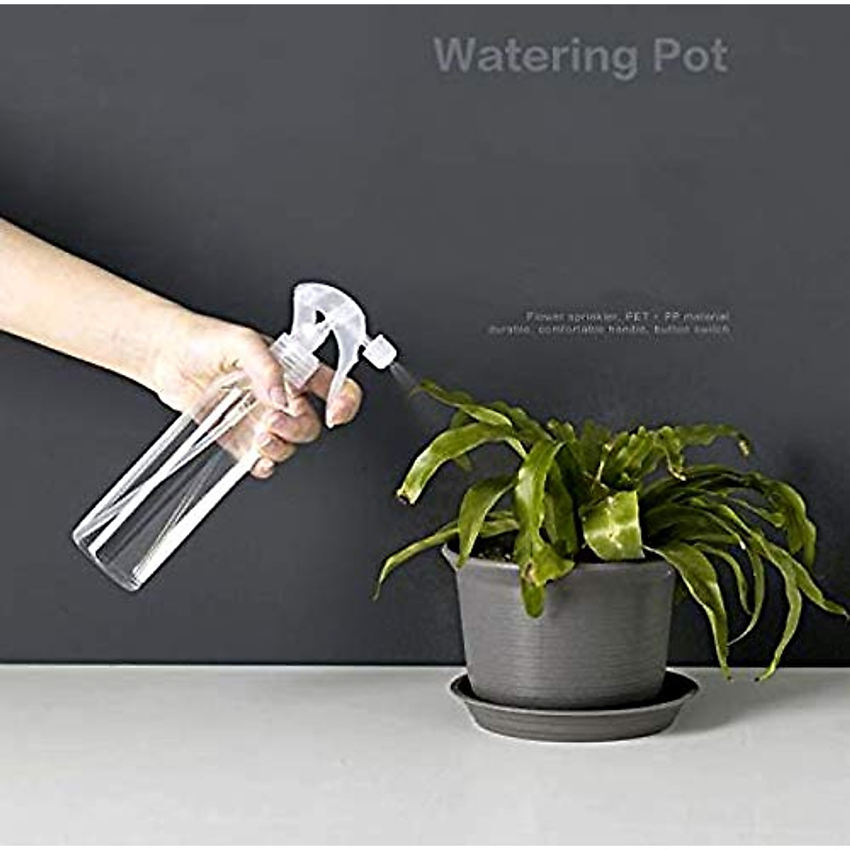 Pack of 3 All Purpose Plastic Spray Heavy Duty Spraying Bottles 25oz Leak Proof Mist & Stream Modes Trigger Sprayer for Cleaning Solution Planting,Pet, Essential Oil,Water Kitchen,Bath Beauty and Hair