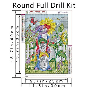 Hyporeak Diamond Painting Kits for Adults,Diamond Art Kit,5D Diamond Painting Kit Full Drill Round for Gift,Wall Decor,Relaxing(12x16)