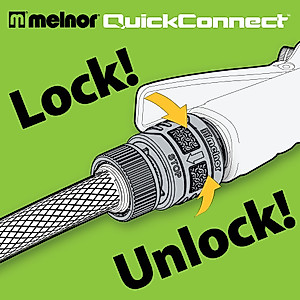 Melnor 65134AMZ 5 Piece Quick Connect Starter Set Connector Bundle, Yellow, Black, Grey