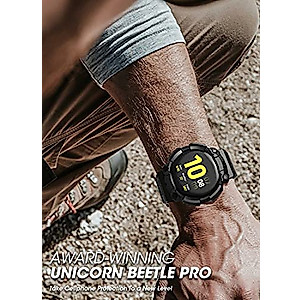 SUPCASE [Unicorn Beetle Pro] Series Case for Galaxy Watch Active 2, Rugged Protective Case with Strap Bands for Galaxy Watch Active 2 [44mm] 2019 Release (Black)