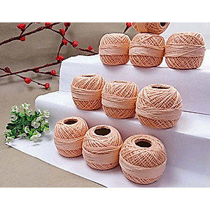 S2J Lot of 10 Pcs Cotton Thread Anchor Crochet Tatting Embroidery Ball Yarn