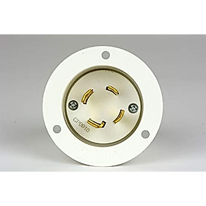 TEMCo NEMA L14-30P Male Flanged Inlet 30A 125/250V Locking UL Listed Generator