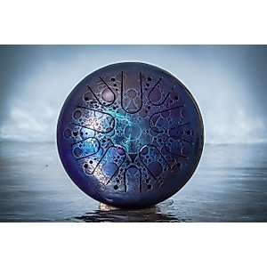 Tank Drum Kosmosky 12" (30 cm) KSY-5"Circles on fields" B minor/Hand Pan/Steel Drum/Tongue drum/Singing bowl