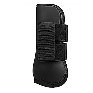 N/A Adjustable Horse Leg Boots, Horse Front Leg Guards, Rear Boots, Rubber Protective Gear, Equestrian Equipment