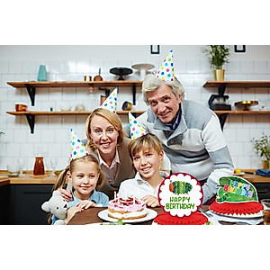 Cartoon Very Hungry Little Green Caterpillar Happy Birthday Honeycomb Centerpieces Insects Theme Decor for Boy Girl 1st Birthday Party Baby Shower Favors Supplies Decorations Photo Studio Booth Props