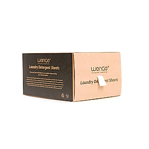 Wenge Laundry Detergent Sheets Eco-Friendly 240 Sheets No Plastic Jug, Liquidless Technology Hypoallergenic Washing Sheets for Home Dorm Travel Camping, Hand Washing Clean No Mess Fresh Scent