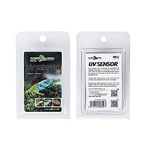 REPTI ZOO UVB Tester Reptile Lamp UV Sensor Reptile UVA UVB Fluorescent Lamp Tester Card, Set of 2