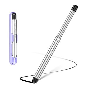 LIULANZ Stylus Pens with Pen Slot for Touch Screens, High Precision Capacitive Universal Stylus for iPad iPhone Tablets Samsung Galaxy All Touch Screen Devices (Purple)