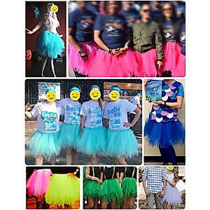 Bbonlinedress Women's Mini Tulle Halloween Skirt Vintage Adult Ballet Tutu Skater Skirt for Cosplay Party Green S-1
