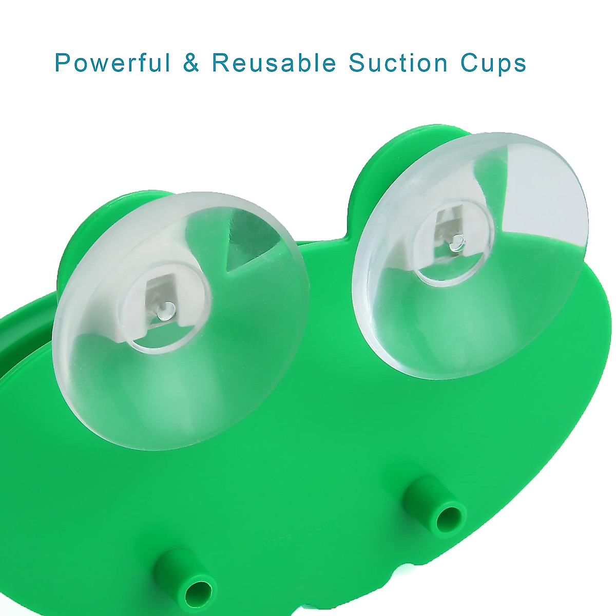 Pensino Frog Habitat Frog Dish Holder with Suction Cups, Cute Frog Terrarium Decor Fish Tank Decoration for Tree Frog Toad Tadpole (1 Pack)