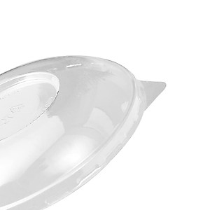 Restaurantware LIDS ONLY: Thermo Tek Lids For 8-12- 16-Ounce Disposable Salad Bowls500 Round Deli Bowl Lids - Bowls Sold Separately Air-Tight Clear Plastic Salad Container Bowl Lids