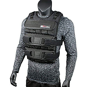 MIR PRO Weighted Vest With Zipper Option 45lbs - 90lbs (45LBS, STANDARD)