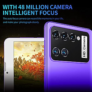 New HD 7-inch Tablet Computer, Android WiFi Bluetooth Voice Call Learning Game Tablet, Eight Core Processor Support Communication Function, Holiday Gift for Adults Kids (Purple)
