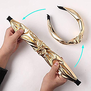 Ivyu Headbands Women Hair Head Band- Knotted Wide Turban headband Fashion Cute Hairbands Hair Accessories for Girls and Women (YHHFG-017)