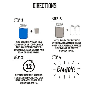 Independence Coffee Co. Indie Cold Brew Iced Coffee Kit, Madalyn's Backyard Pecan Flavored Mellow Body, Light Roast Coffee, 12 Ounce (Contains 6 Custom Cold Brew Ground Filter Packs)