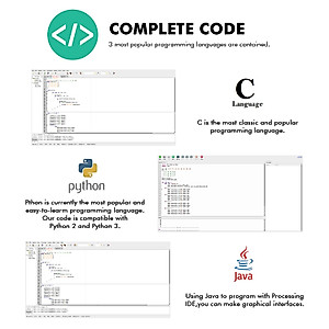 Keywish Ultimate Starter Kit Compatible with Raspberry Pi 4 B 3 B+ 400, 434 Pages Detailed Tutorials, Python C Java, 223 Items, 57 Projects, Learn Electronics and Programming, Solderless Breadboard