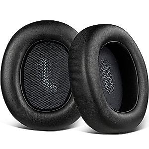 SOULWIT Earpads Replacement for JBL Everest Elite 750 (750NC Model: V750NXT) Headphones, Ear Pads Cushions with High-Density Noise Isolation Foam, Softer Protein Leather - Black