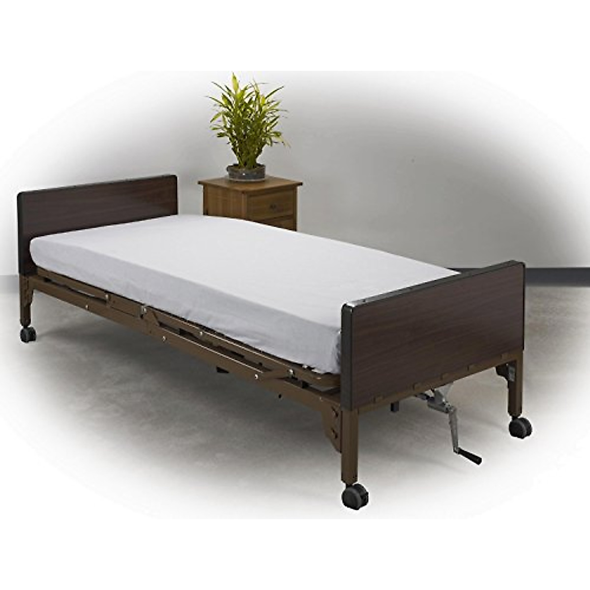 Fitted Hospital Bed Sheet, Twin Extra-Long 36"X80"X10" Soft and Comfy 100% Cotton Twin XL by Crescent Bedding (Twin XL, White)