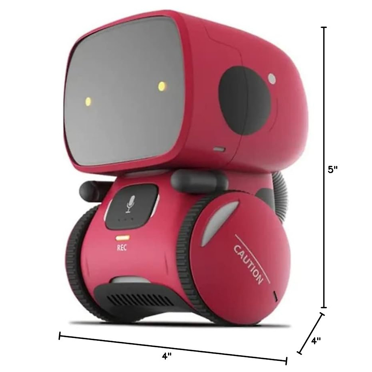 BOPTU Robot Toy, Singing Dancing Kids Smart Robot with Speech Recognition (Red)