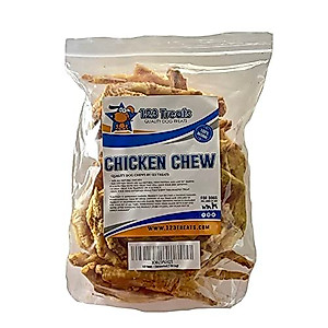123 Treats Chicken Feet Dog Treats – 100% Natural Baked Chicken Feet for Dogs, Single Ingredient Chew Snacks, Support Joint & Dental Health | Excellent Source of Chondroitin (7 Ounces)
