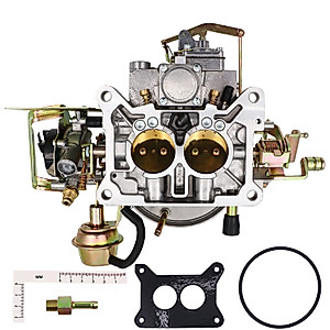 Condgreemee 2 Barrel Carburetor Carb 2100 Carburetor 2150 Carburetor Fits for Ford 289 302 351 Cu Jeep Engine F100 F250 F350 with Electric Choke,Replace Motorcraft/Autolite 2100 2150