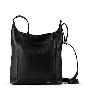The Sak womens De Young Leather Crossbody Bag, Black Ii, One Size US