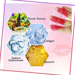 Adofect 30 Pieces Collagen Crystal Lip Masks, Collagen Lip Pads Great for Moisturizing, Remove Dead Skin, Anti Chapped & Anti-Aging and Plump Your Lips, Pink