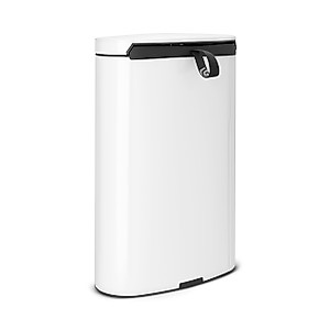 Brabantia Pedal Bin Silent - White - 40 Liter